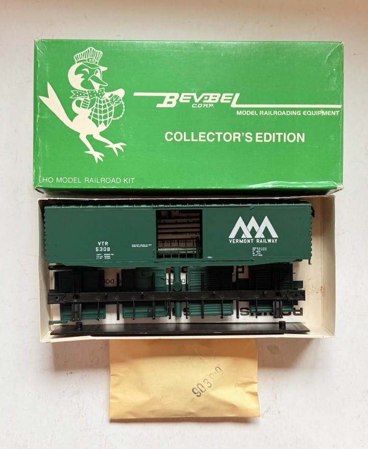 RARE Bev-Bel HO Vermont Railway 50’ PS-1 Boxcar #9948. New SEE ...