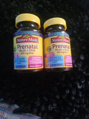 2 Pack! Nature Made Prenatal Multi + DHA, 200 mg, 150 Softgels (300 ...