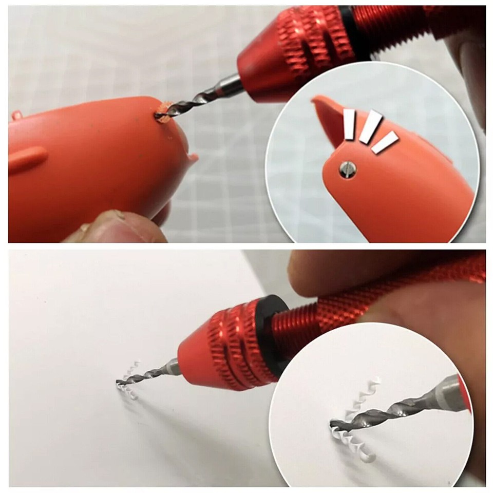 Precision Hand Drill Set Mini for Hobby Tool Carving DIY Model Making9J ...