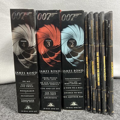 James Bond 007 Ultimate Edition DVD box sets complete Volume 1-4 2006 ...