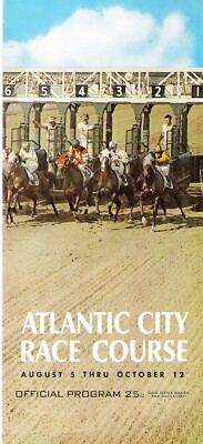 1968 - August 17th - Atlantic City Race Course program in MINT ...