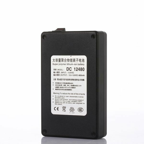 4PC 12V 4800 mAh Multipurpose Li-ion Battery Pack DC 12480 for CCTV ...
