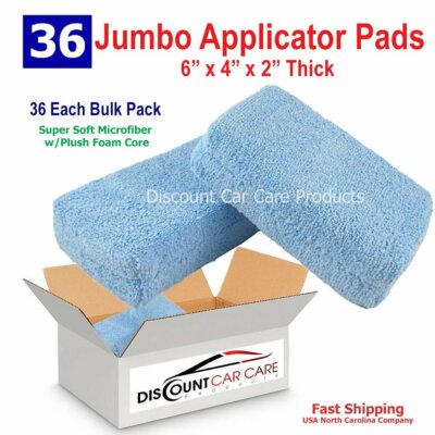 Microfiber Wax Applicator Pads | Car Wax Applicator Pad 4x6 | Bulk Pack ...