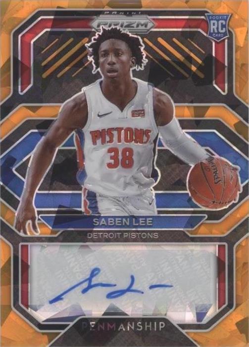 2020-21 Panini Prizm - Rookie Penmanship Saben Lee #RP-SLE Orange Ice ...