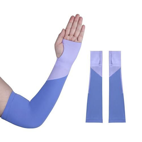 Cooling Arm Sleeve For Women, UPF 50+ Arm Sleeves Protect and Cool Arms ...