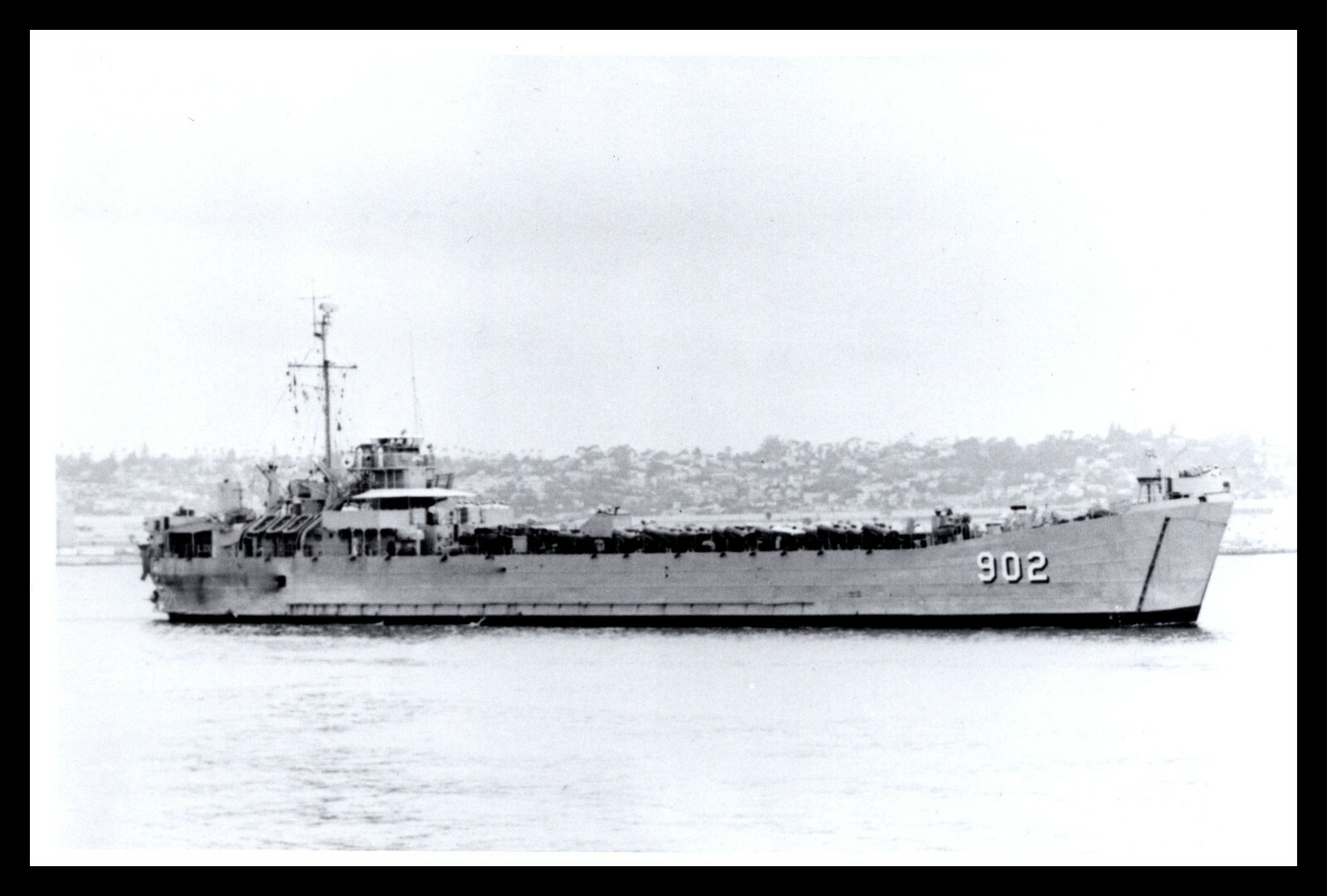 Photo USS Luzerne County LST-902 c1970 | eBay