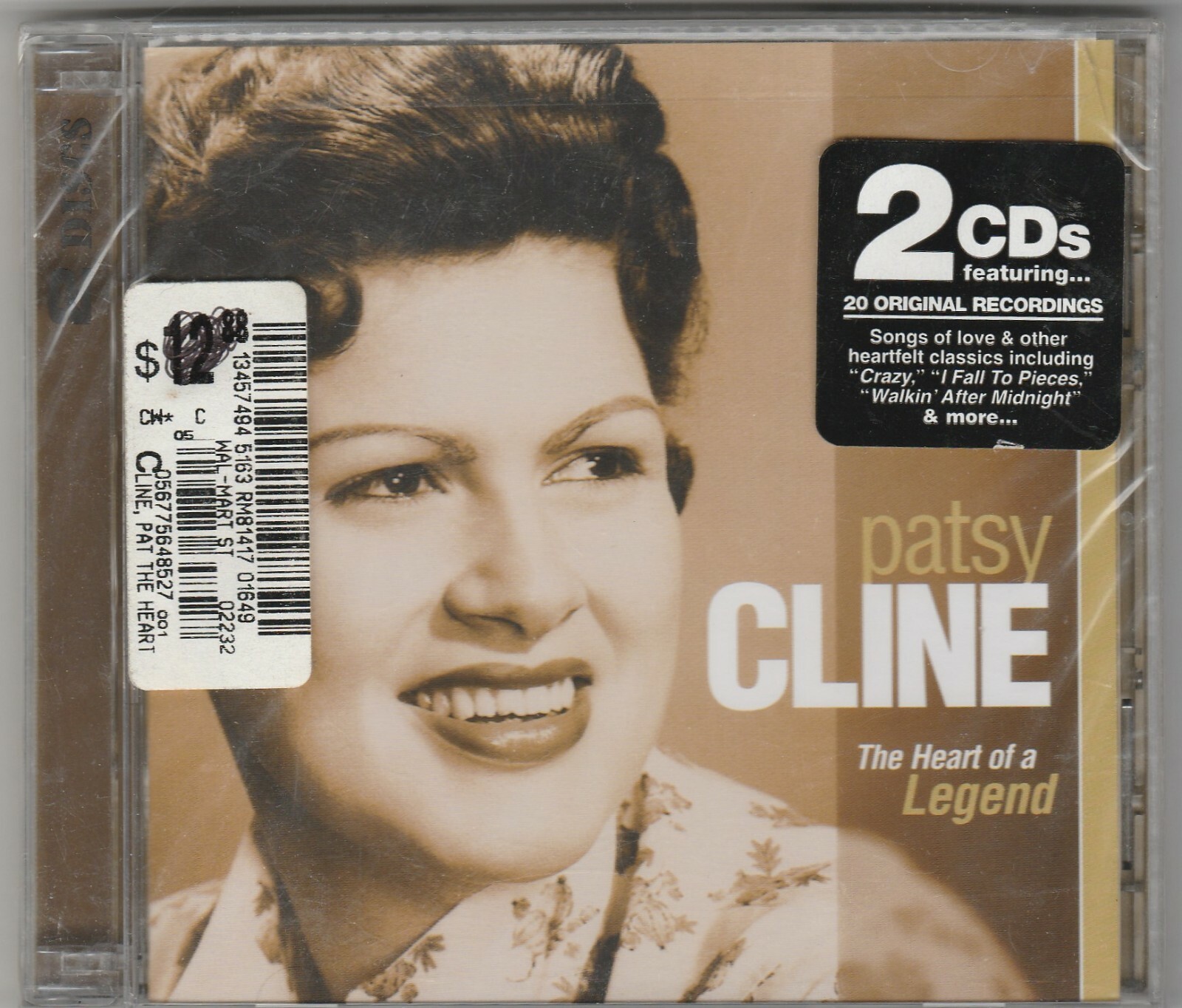 PATSY CLINE - THE HEART OF A LEGEND 2-CD SET BRAND NEW AND SEALED ...
