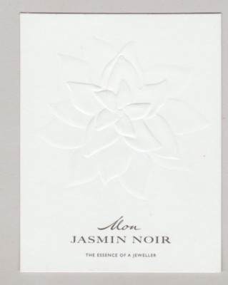 Carte publicitaire - advertising card - Mon Jasmin Noir de Bvlgari | eBay