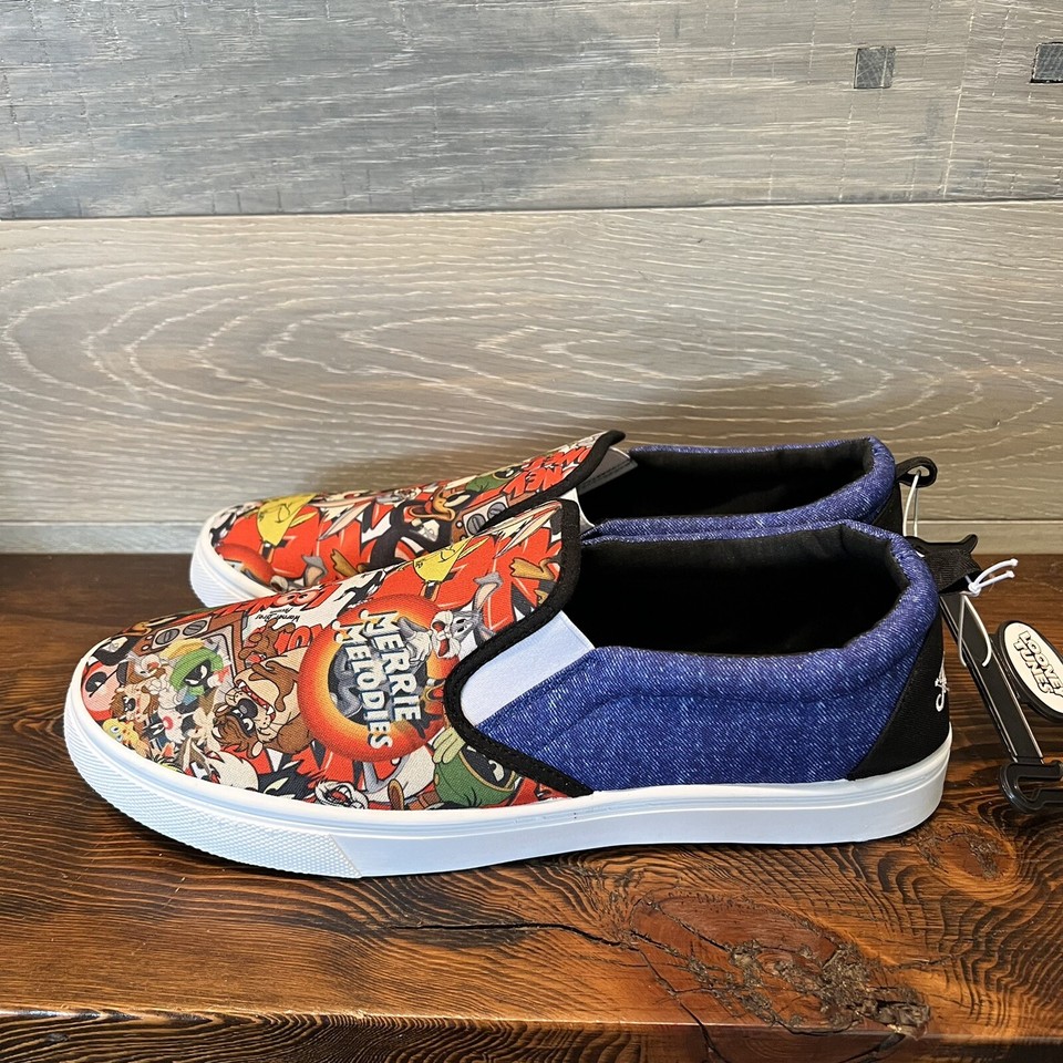 Looney Tunes Warner Brothers Size 12 Slip On Shoes Taz Bugs Marvin ...
