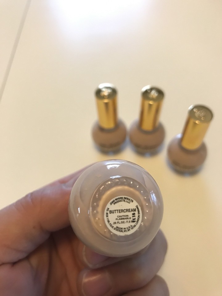 Joan Rivers Beauty Nail Polish BUTTERCREAM .25 oz each~ Lot of 4~ | eBay