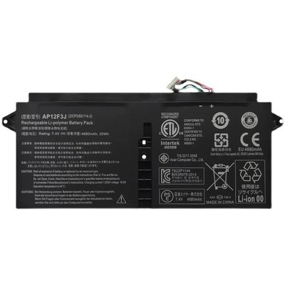AP12F3J Laptop Battery for Acer Aspire S7 S7-391 S7-392 S7-393 13.3 ...