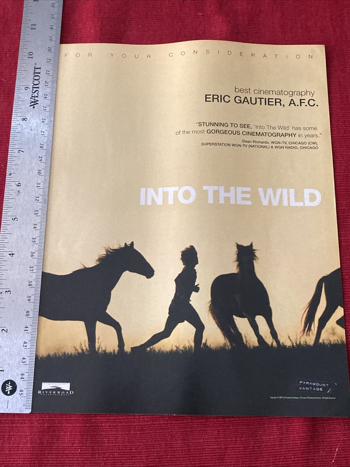 Into The Wild Movie Promo 2007 Print Ad | eBay
