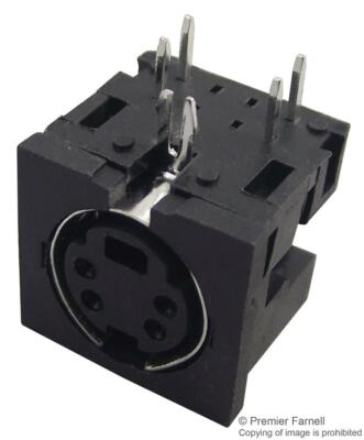 Prise,Mini din,PCB,4P,PCB Support,Plaqué Argent Contacts,Gén. Pour PRO ...