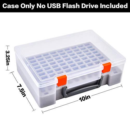 Flash Drive Case USB Memory Stick SDCard Storage Organizer (Holds ...