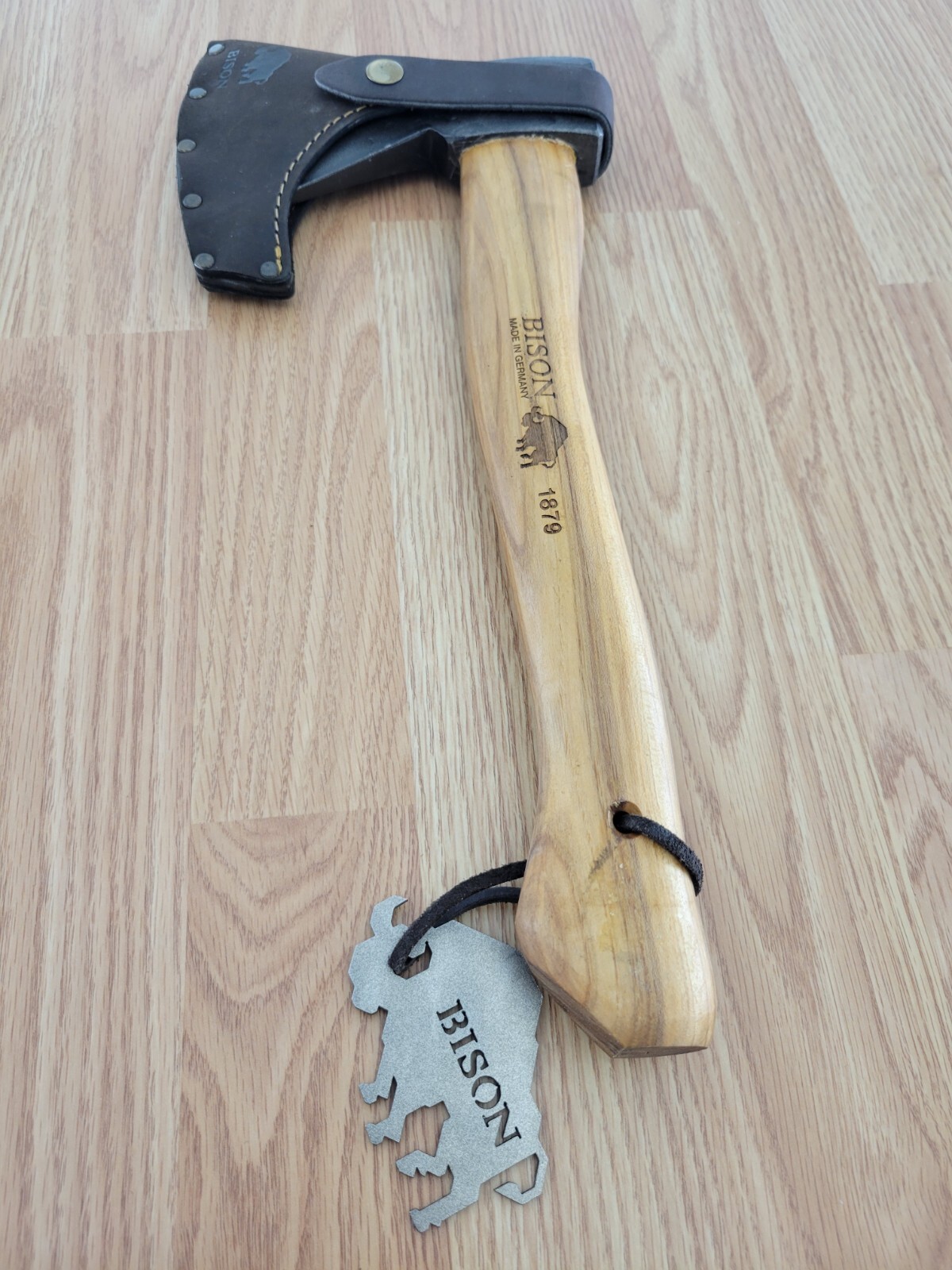 Bison 1879 Universal Hatchet 6.5" Steel Axe Head 4.5" Edge Oiled Hickory Handle | eBay