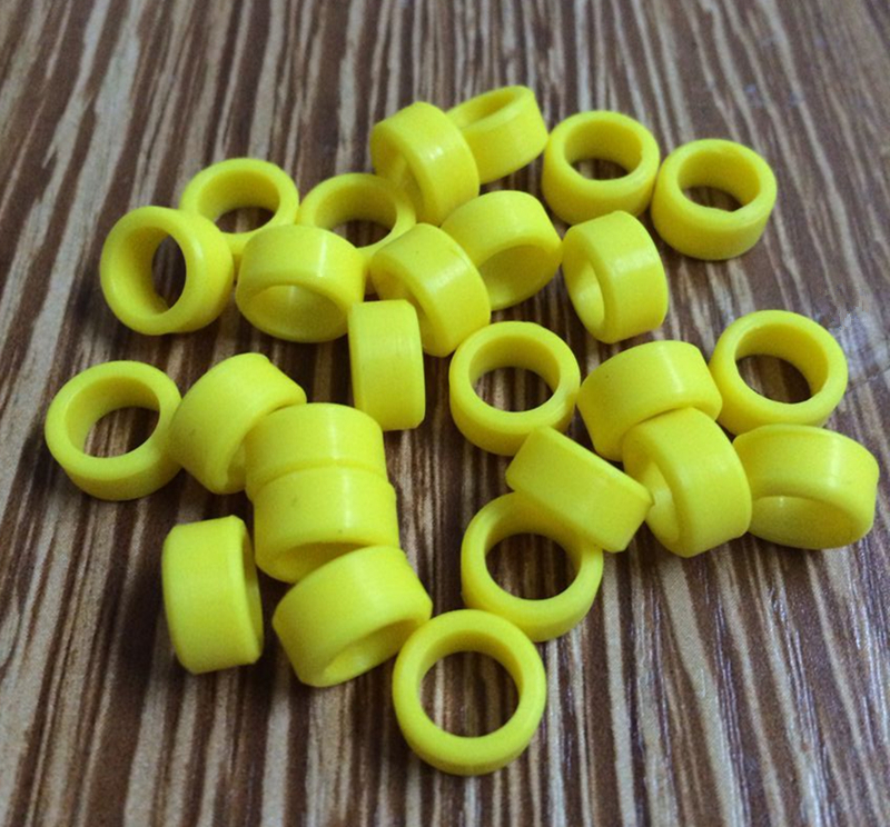 25pcs/Bag Large Type Dental Silicone Instrument Color Code Rings Yellow ...