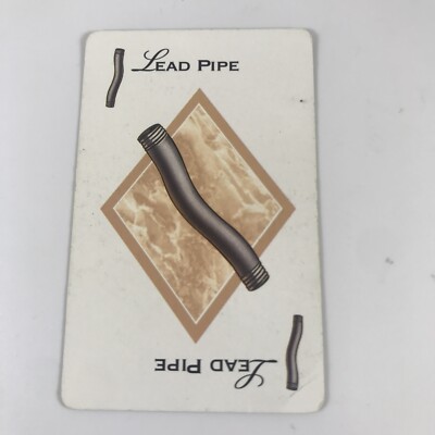 Replacement Clue Detective Game Piece Lead Pipe Playing Card 1996 | eBay