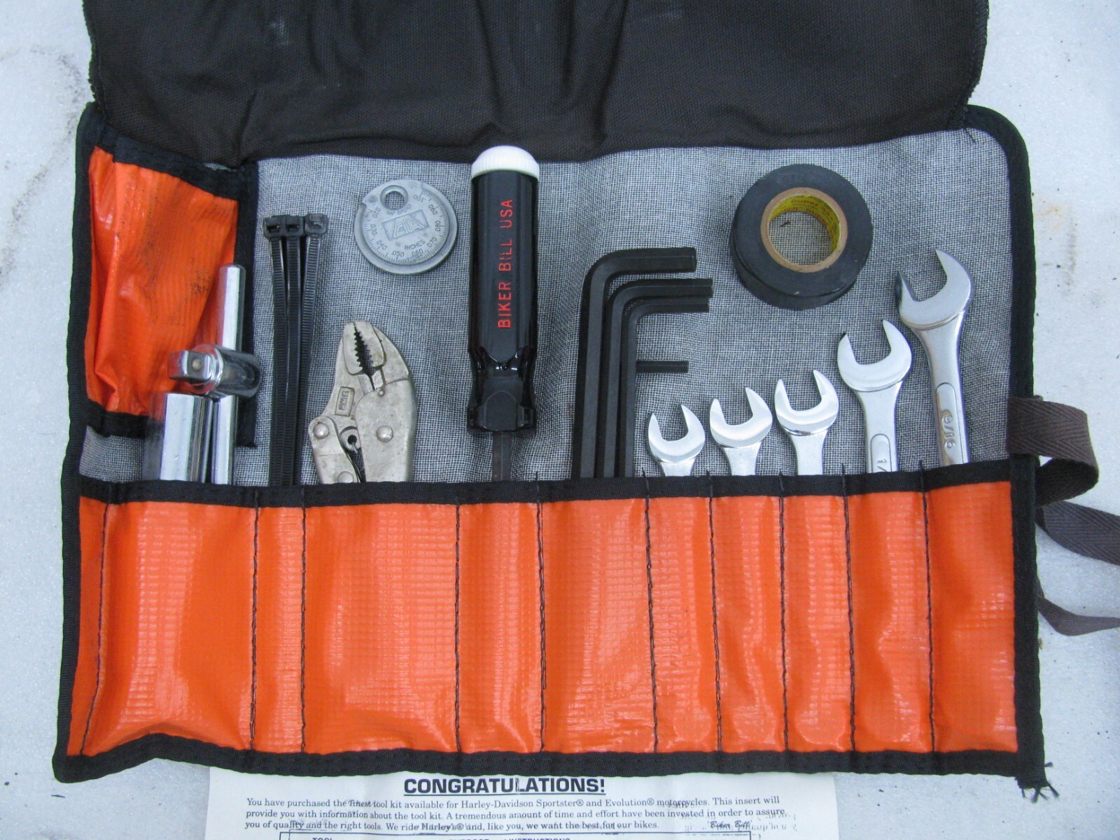 NOS Harley Davidson Tool kit tools Sportster Evolution Softail Heritage ...