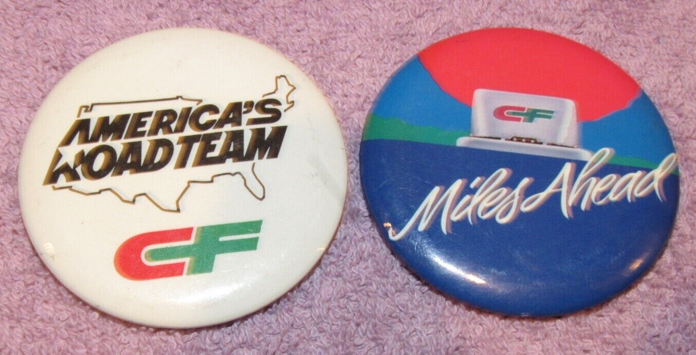 Lot of 2 Vintage CF Consolidated Freightways Buttons | eBay