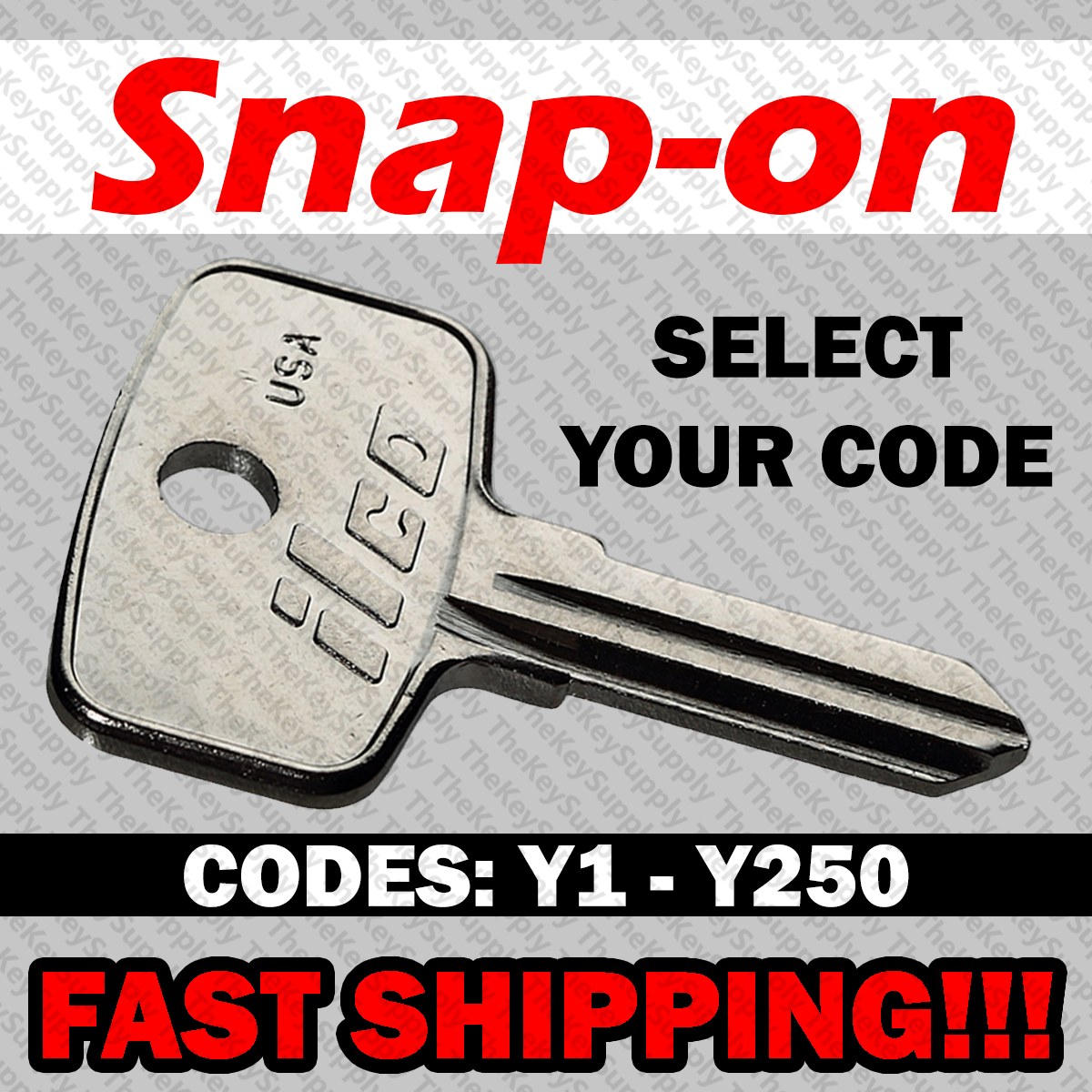 Snap On Tool Box Key Replacement Cut to your Code Y1 - Y250 | eBay