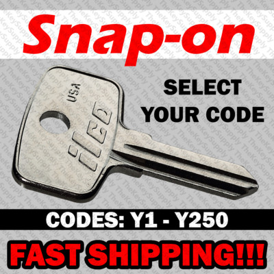 Snap On Tool Box Key Replacement Cut to your Code Y1 - Y250 | eBay