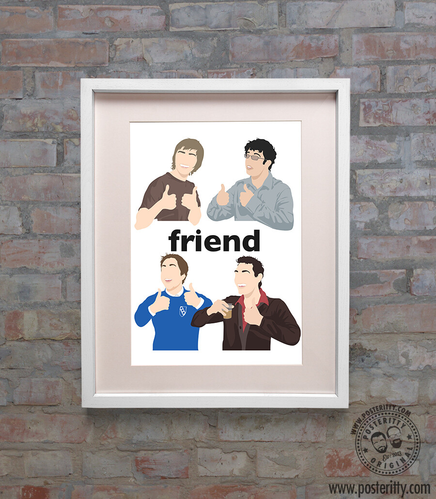 INBETWEENERS - FRIEND Minimalist Poster by Posteritty Minimal Print ...