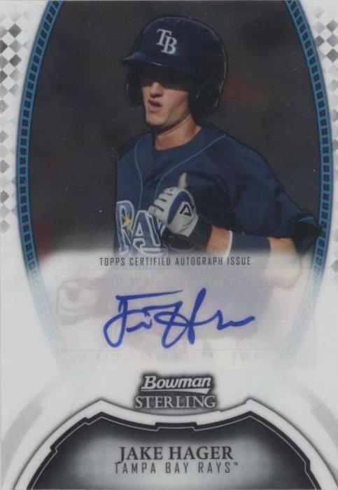 2011 Bowman Sterling - Prospect Autographs Jake Hager #BSP-JH (AU, RC ...
