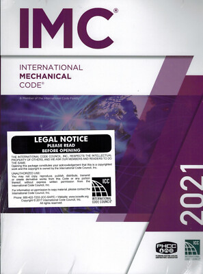 2021 International Mechanical Code (by ICC, Brand New, paperback ...