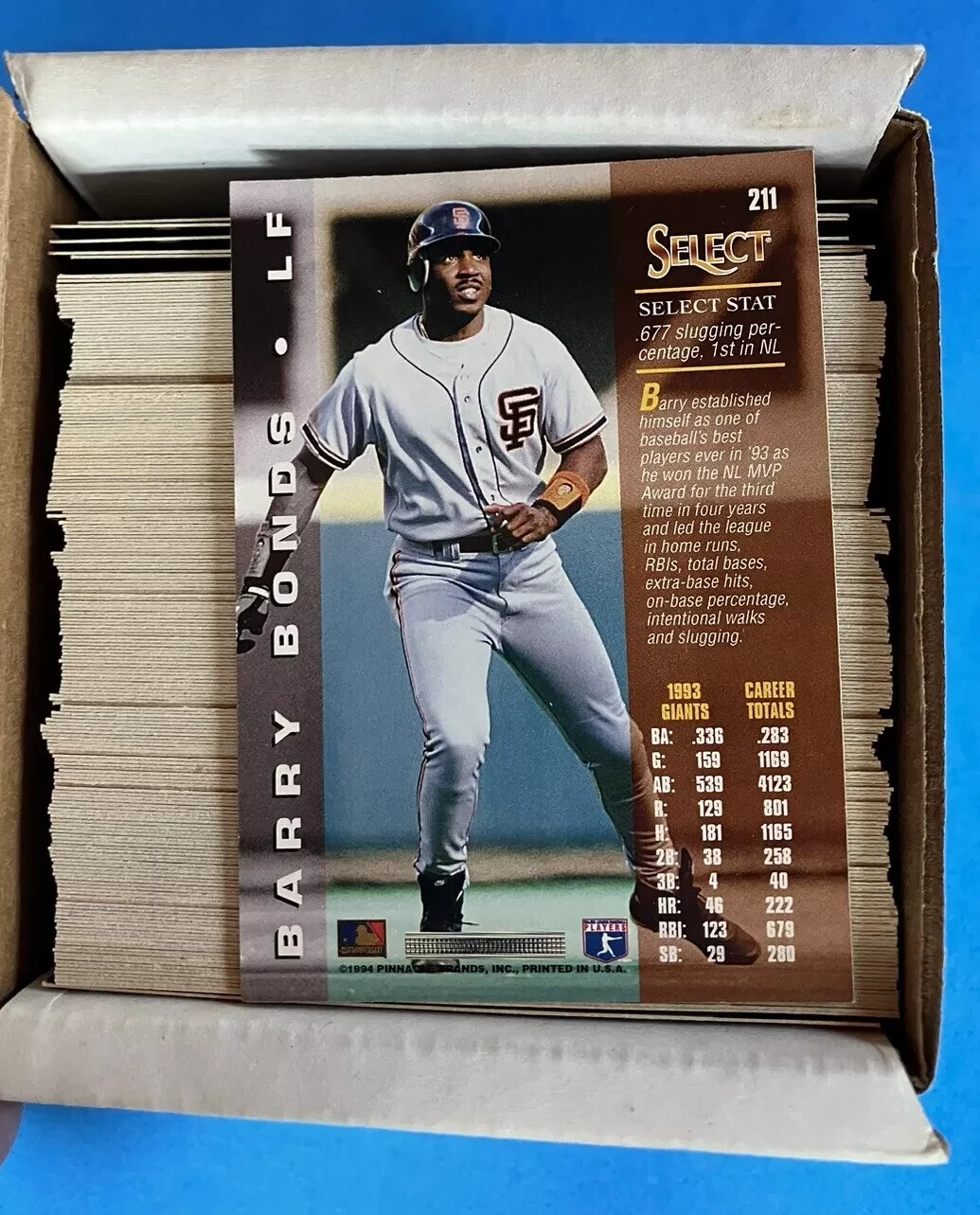 1994 Select Series 2 Baseball Cards #211-#420 Complete in NMMT - Barry ...