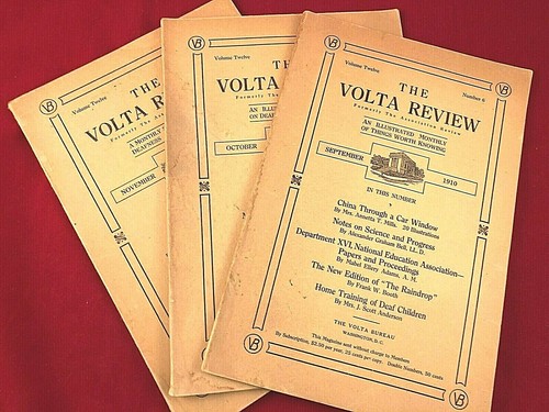 The Volta Review, Lot of 3 -Volume 12, Numbers 6, 7, 8 (Sept-Oct-Nov ...