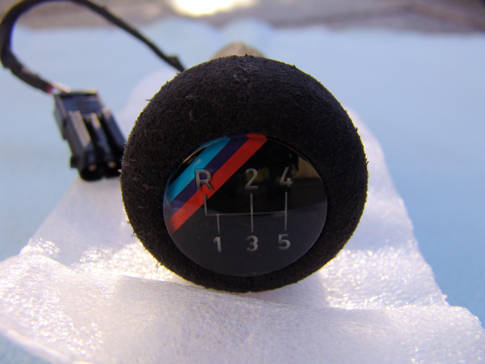 BMW E30 M3 SPORTEVO ILLUMINATED SHIFT KNOB, SUEDE, GENUINE BMW, OEM ...