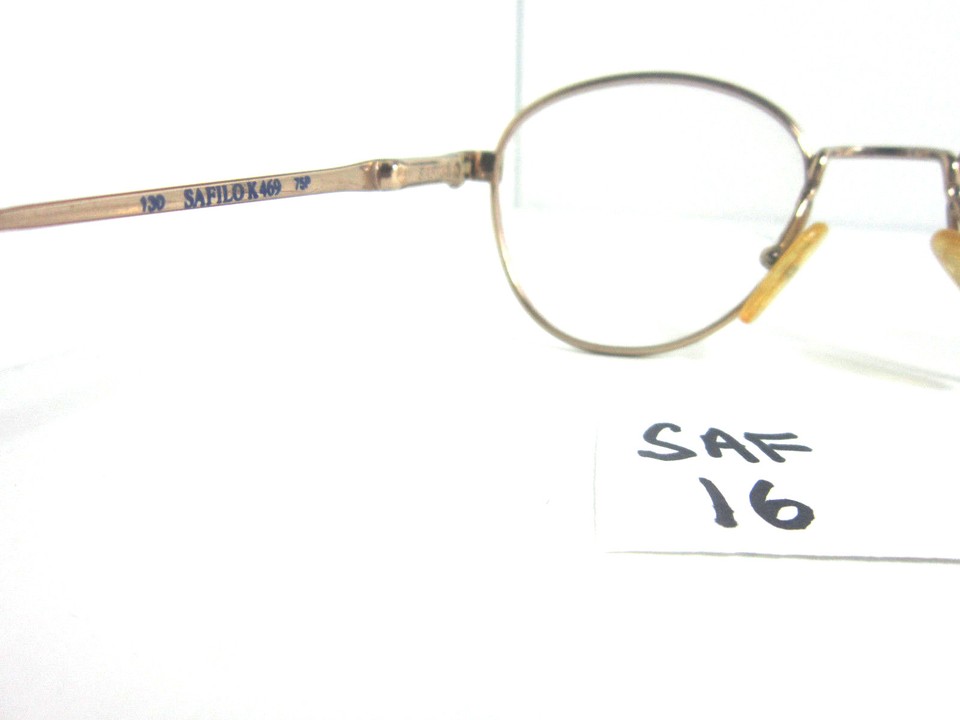 Vintage Kids Size Safilo Elasta Metal Round Eyeglasses Frame Red #K469 ...