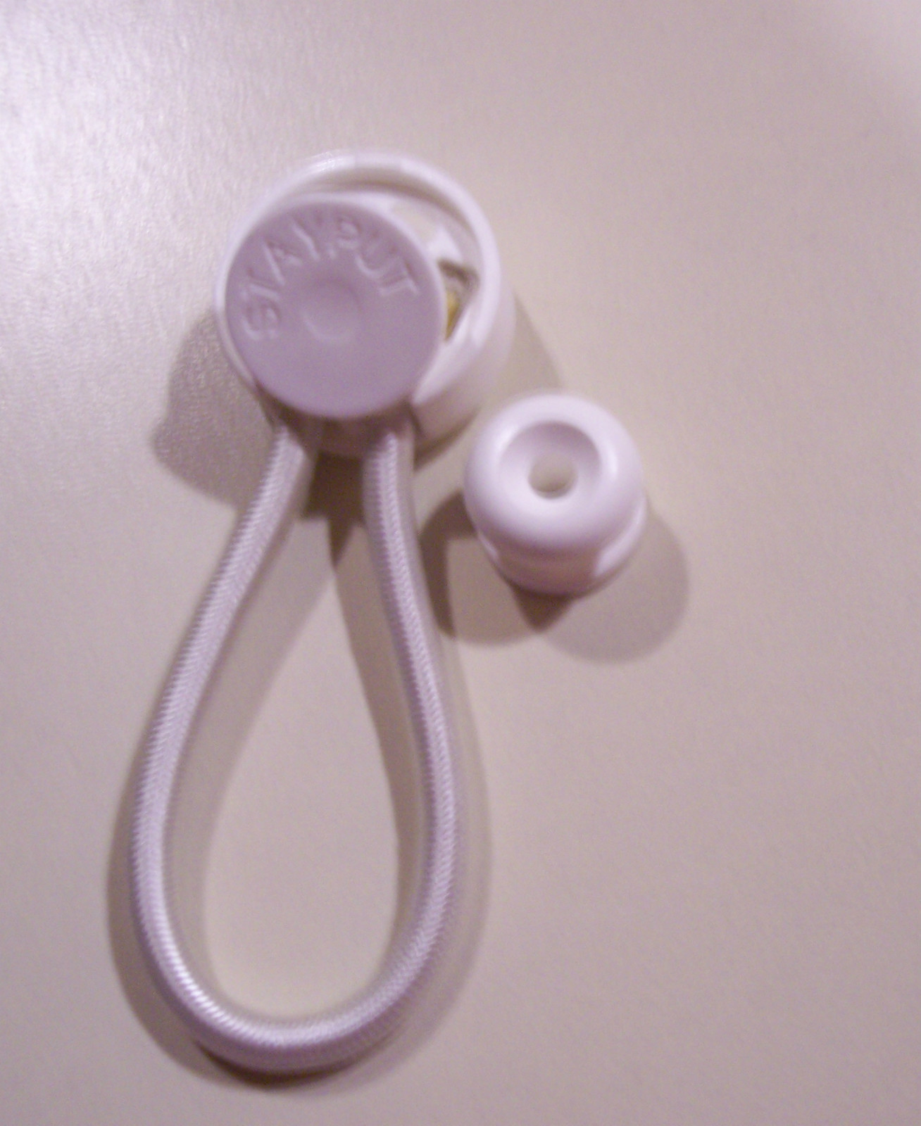3 White Boat Cover Bungee Shock Cord Clip Fasteners w/ Knobs "Stayput ...