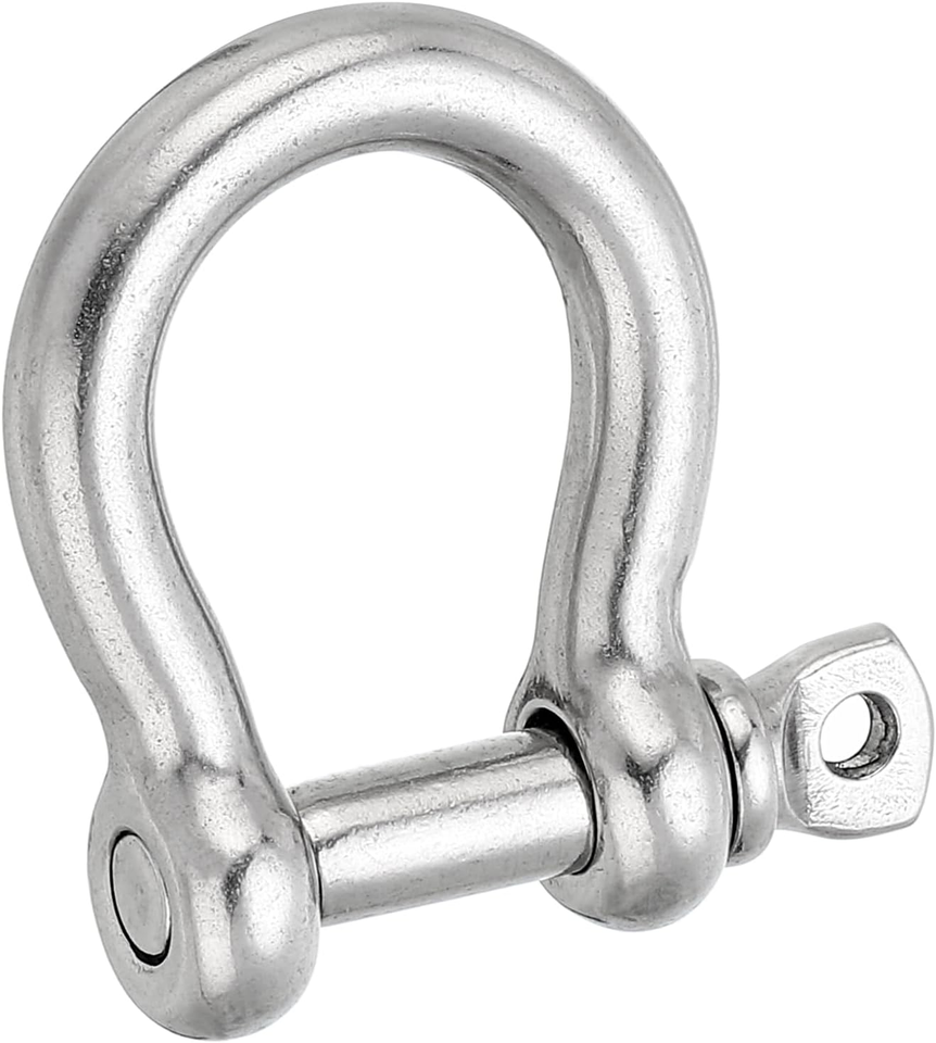 Screw Pin Shackle 316 Stainless Steel Forged Bow Shackle Marine Grade ...