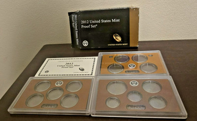 2012 Empty US Mint Set Box With 3 Lenses and COA - Empty & No Coins ...
