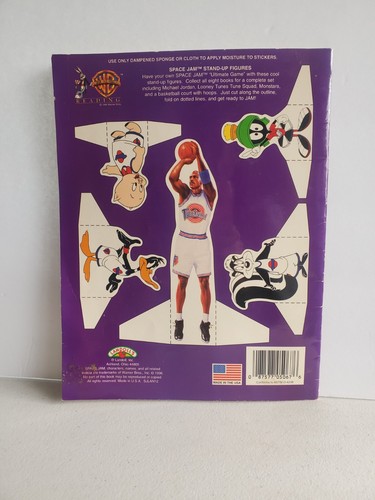 Space Jam Landoll's Secret Stuff Complete Sticker Book 1996 Michael ...