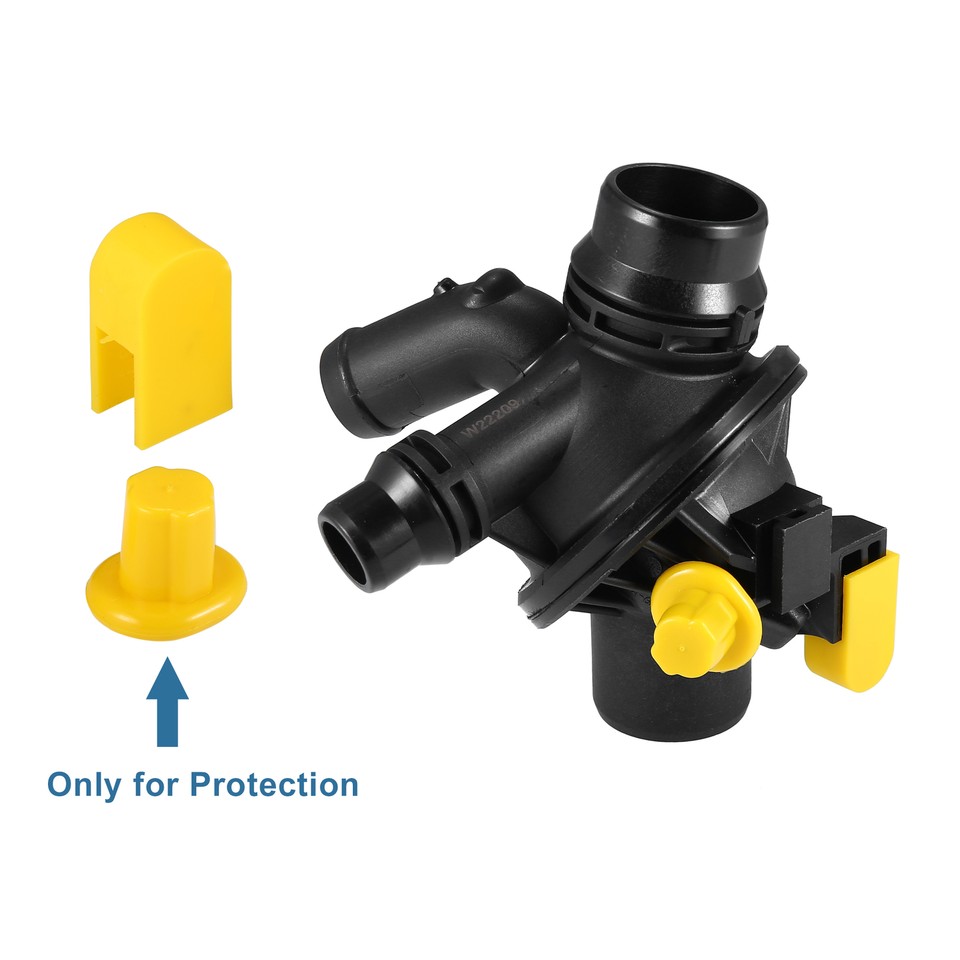 Black Thermostat Housing Assembly 11538671516 ONE Custom for BMW 535i ...