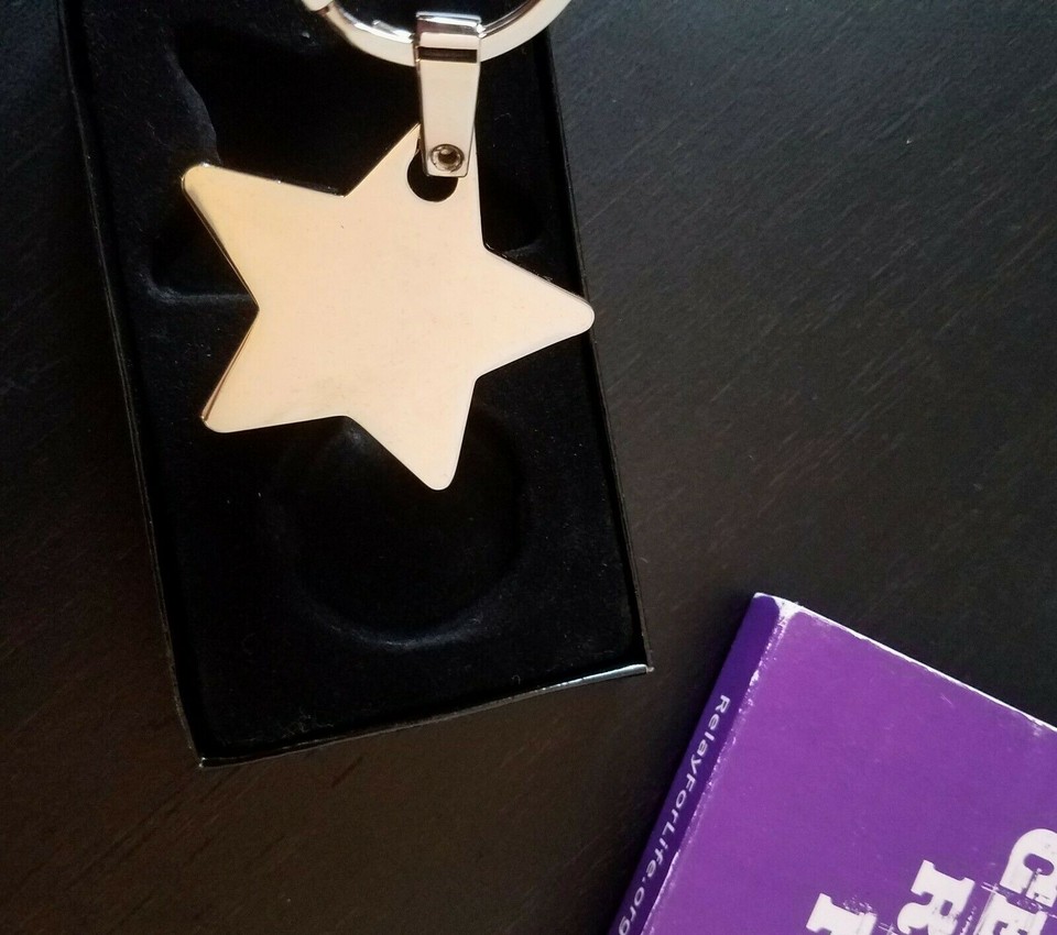 American Cancer Society RELAY FOR LIFE 2013 star silver keychain | eBay