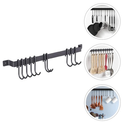 Stainless Steel Utensil Hanging Rack Kitchen Hook Rack Hanging Pot Rack ...