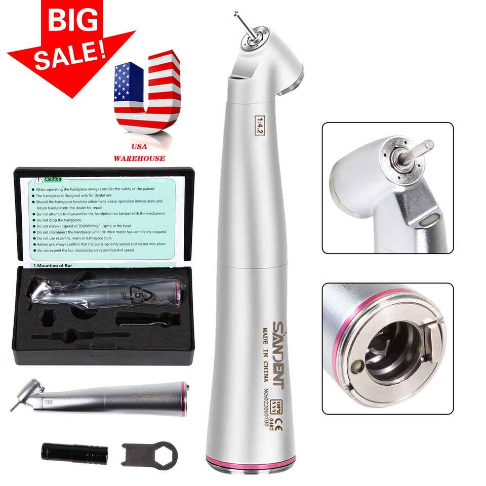 Yabangbang Dental High Speed Handpiece 4Hole /1:4.2 Increasing LED ...