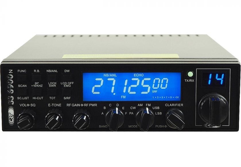 CB SSB HAM RADIO CRT 6900 V VOX 10 11m AM FM LSB USB V7 PRE PROGRAM ...