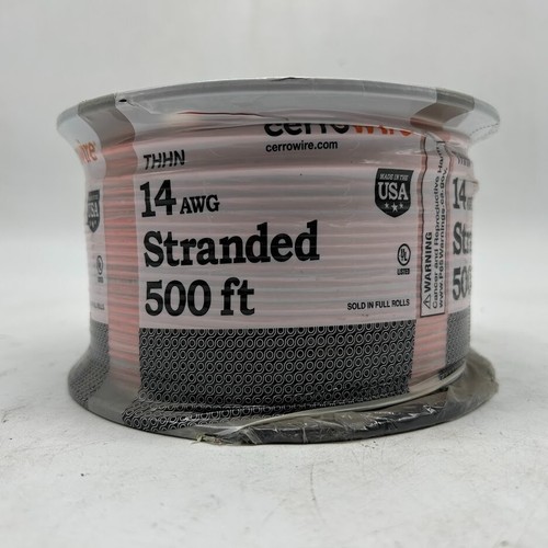 Cerrowire 500 ft. 14 Gauge Orange Stranded Copper THHN Wire | eBay
