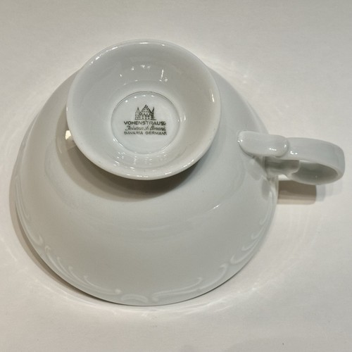 Johann Seltmann Vohenstrauss Bavaria Blue Gold Tea Cup Saucer Dessert ...