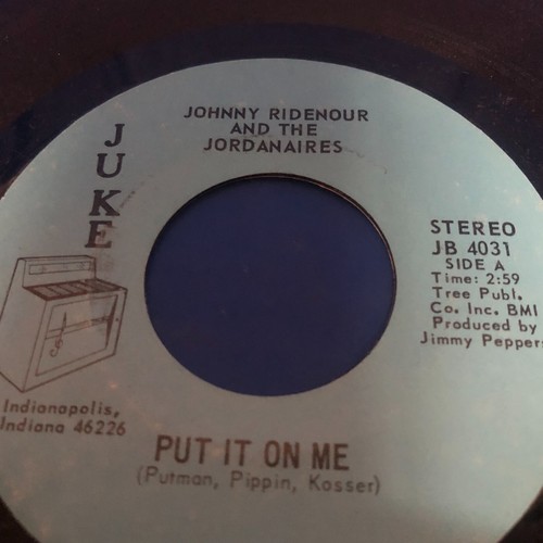 Johnny Ridenour And The Jordanaires – Put It On Me / Let Your Lovin' Do ...