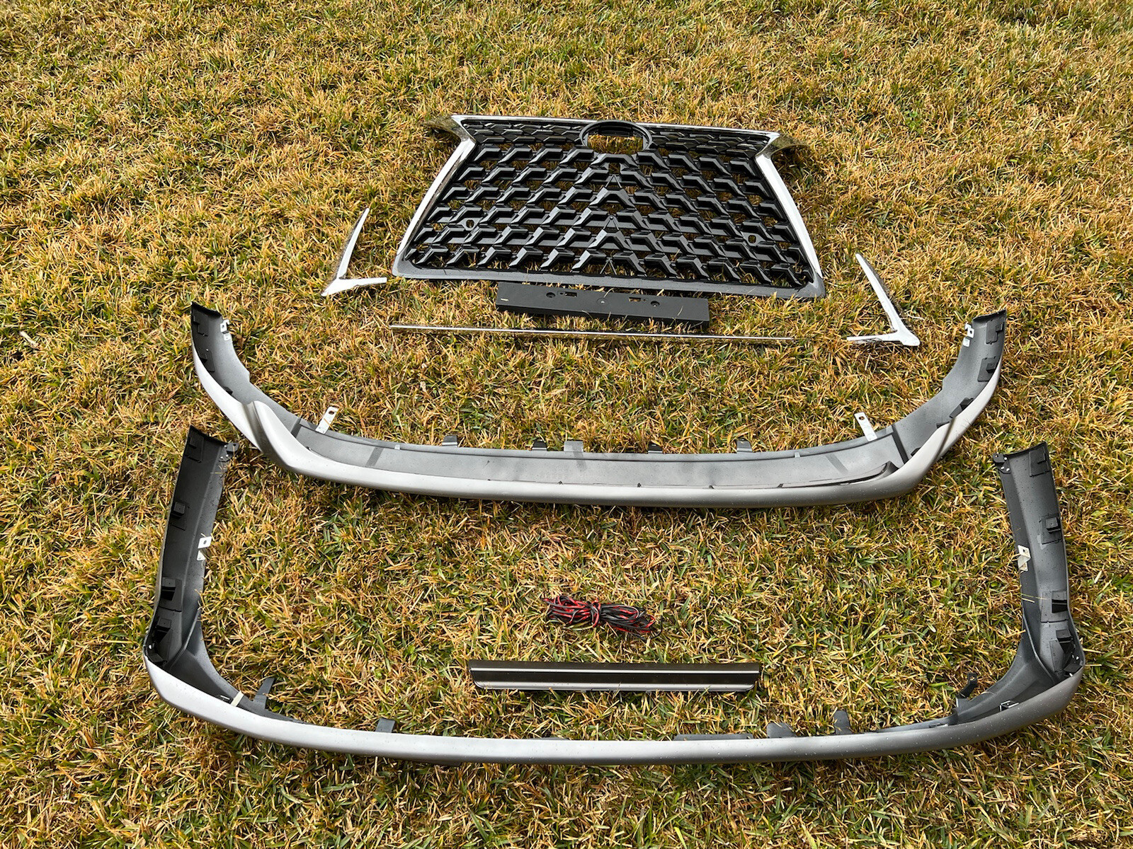 2014-2022 Lexus GX460 Front Rear Lip Spoiler + Grille Body Kit Luxury ...