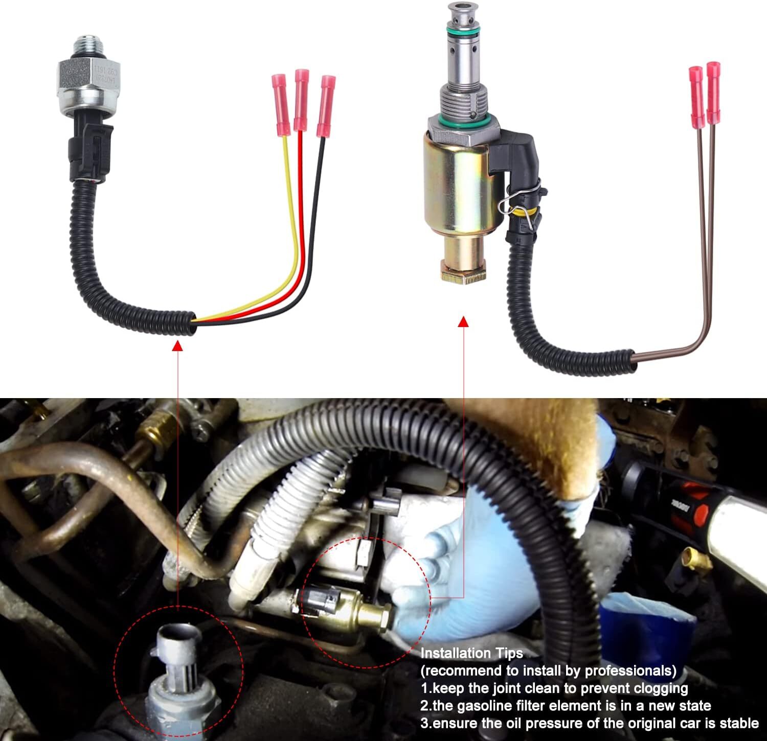 ICP/IPR Fuel Pressure Regulator & Sensor For International Navistar ...