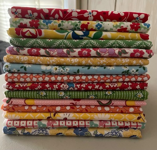 15 1930’s Reproduction Fat Quarters Bundle from Windham, Riley Blake ...