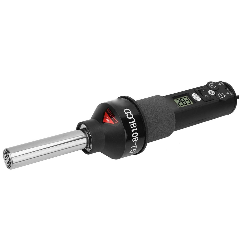 Portable Hot Air Gun Handheld 450W LCD Adjustable Electronics Soldering ...