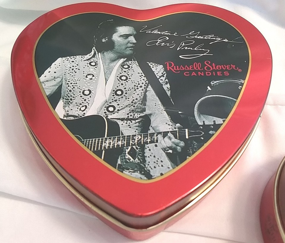 Elvis TINS Presley (3) Russell Stover Heart Candy Tins Collectors ...