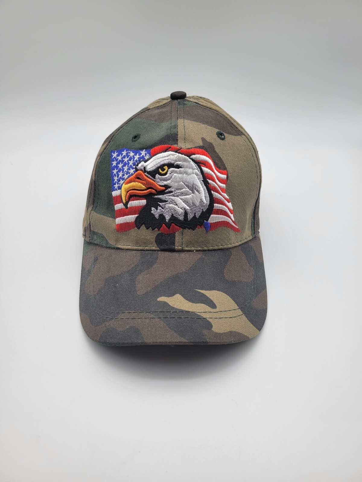 SWT Cap Hat Camouflage with American Flag and Eagle E… - Gem